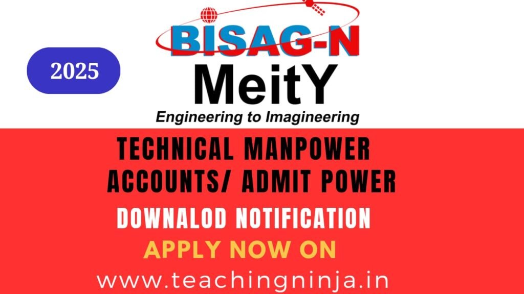 BISAGN Technical Manpower Notification 2025 Released