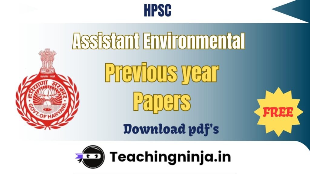 Recent HPSC AEE Previous Question papers 2024 pdf download