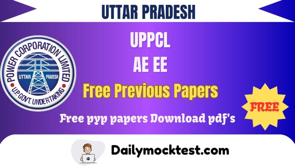 UPPCL AE EE Upto 2019 Previous Paper Free Pdf Download