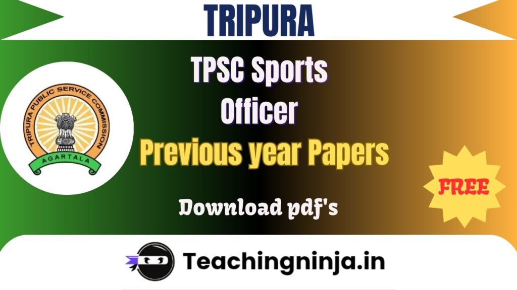 TPSC Sports Officer 2024 Previous Papers Free Pdf Download