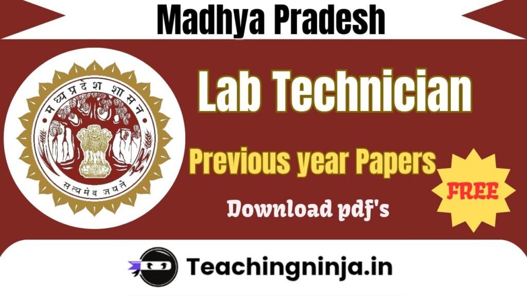 MP Lab Technician Previous Papers Pdf Download